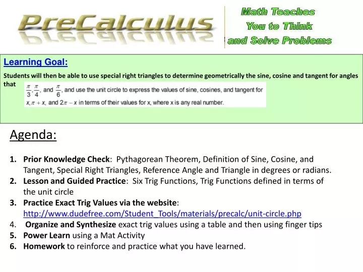 PPT - Learning Goal: PowerPoint Presentation, free download - ID:1894060