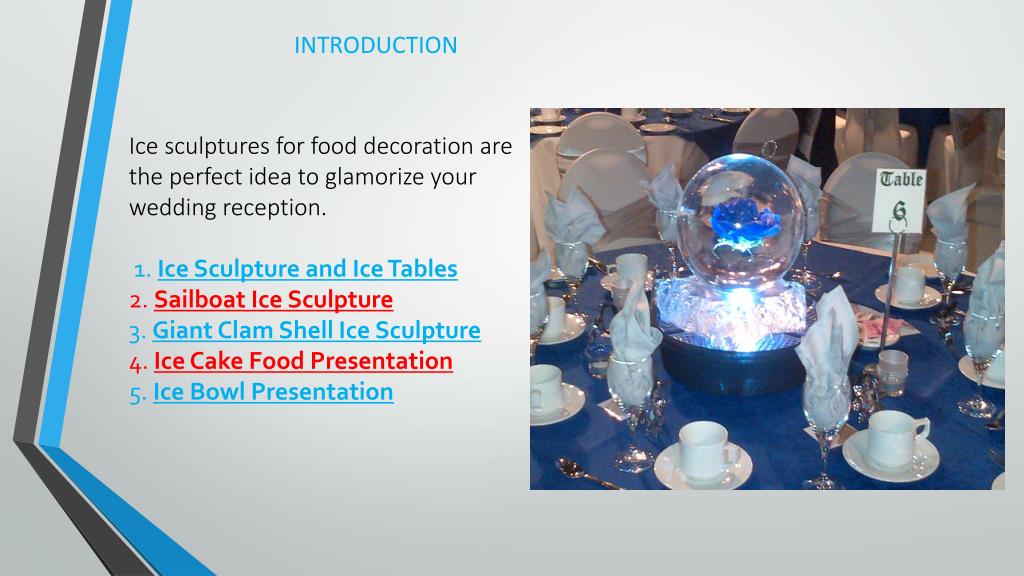 PPT - Mesmerizing Food Presentation Ice Sculptures for Wedding ...