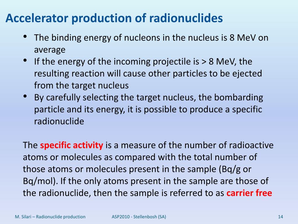 PPT - Radionuclide production Marco Silari CERN, Geneva, Switzerland ...