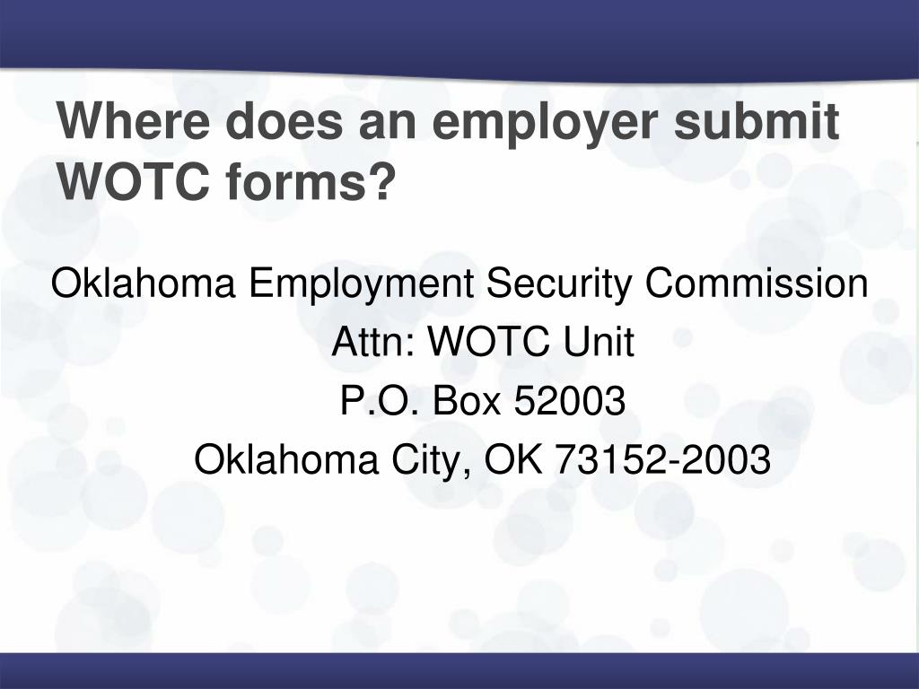 PPT - Work Opportunity Tax Credit (WOTC) PowerPoint Presentation, free ...