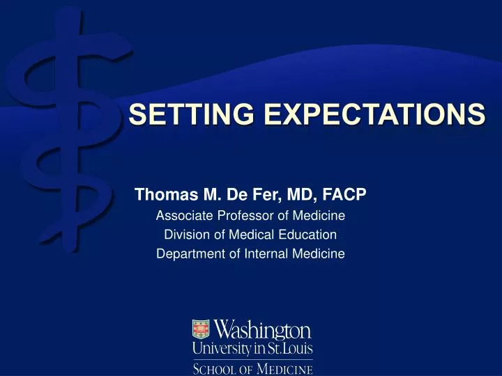 PPT - Setting expectations PowerPoint Presentation, free download - ID ...