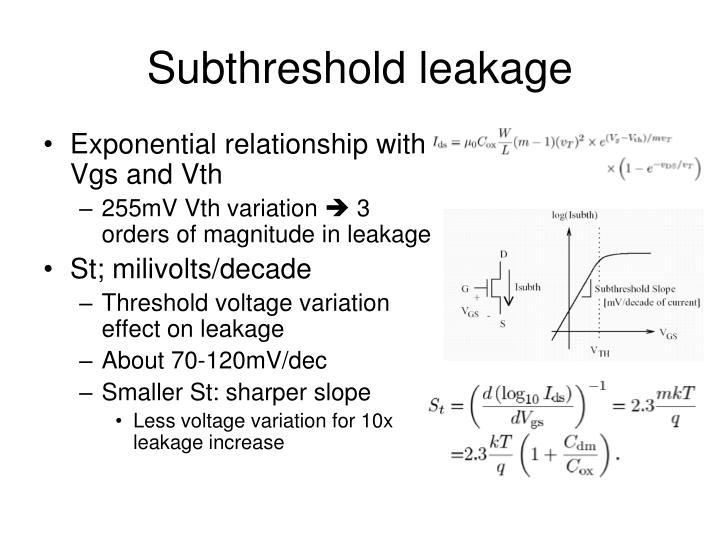 PPT - Leakage in MOS devices PowerPoint Presentation - ID:1895049