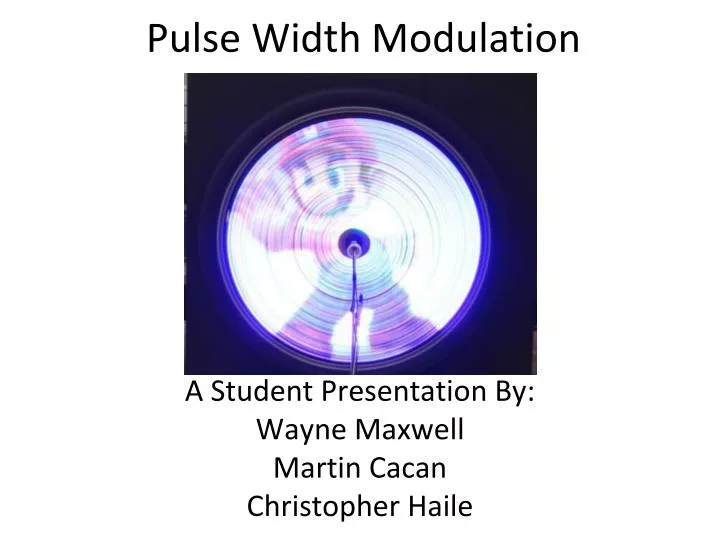 PPT - Pulse Width Modulation PowerPoint Presentation, free download ...
