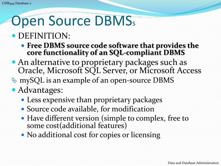 PPT - Data Administration & Database Administration PowerPoint ...