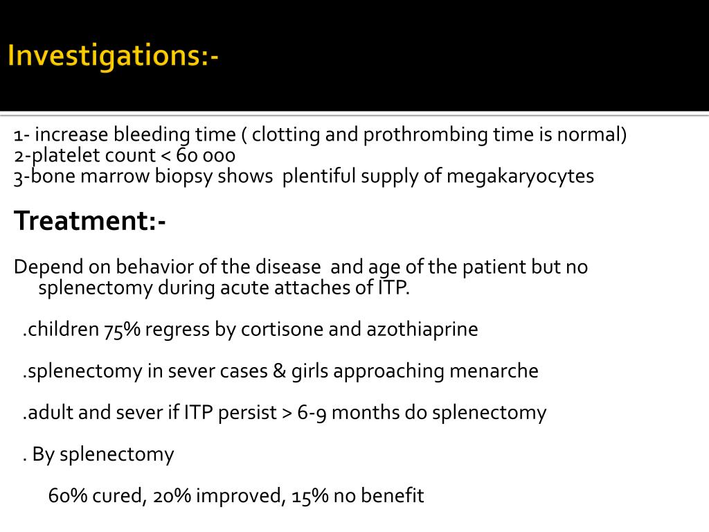 PPT - Idiopathic throbocytopenic purpura (ITP) PowerPoint Presentation ...