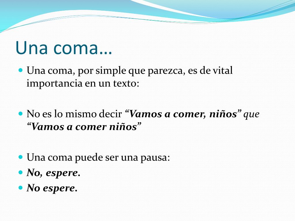 PPT - La coma, el punto y coma y el punto. PowerPoint Presentation ...