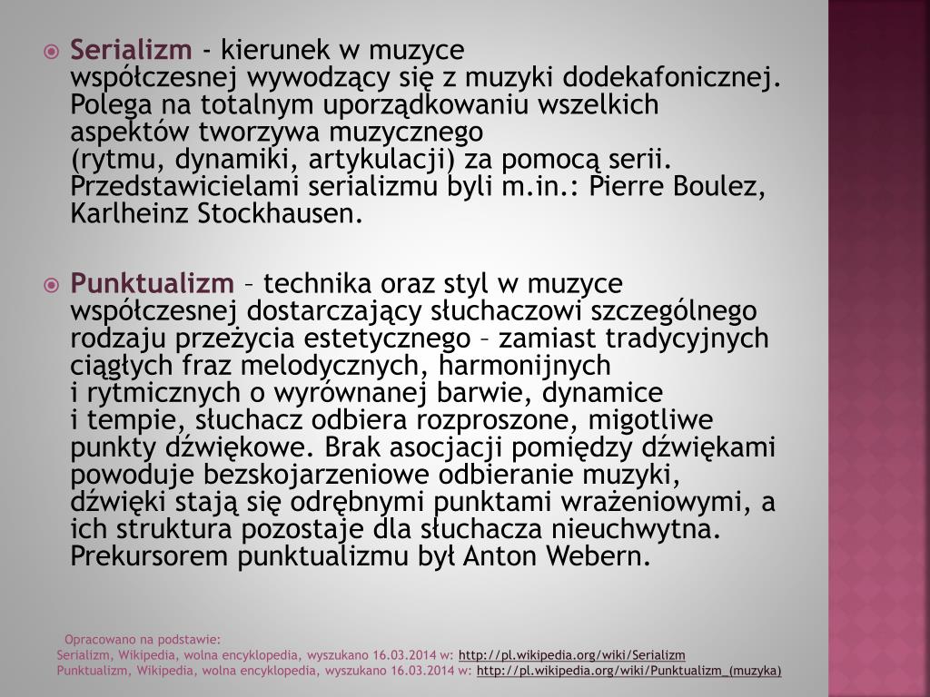 PPT - O muzyce współczesnej PowerPoint Presentation, free download - ID ...