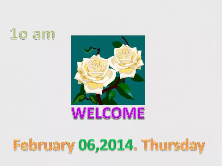 PPT - WELCOME PowerPoint Presentation, free download - ID:1896304