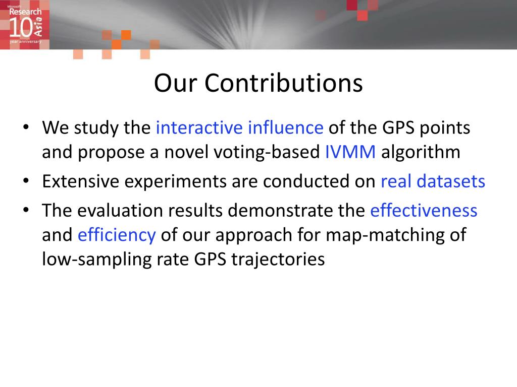 Ppt An Interactive Voting Based Map Matching Algorithm Powerpoint Presentation Id1896483