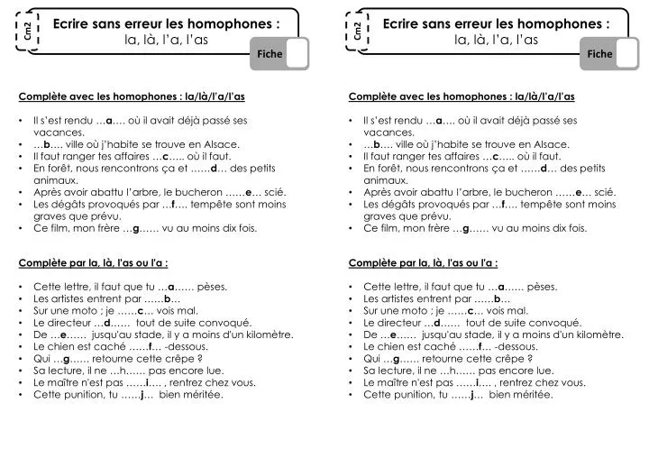 PPT - Ecrire sans erreur les homophones : la, là, l’a, l’as PowerPoint ...