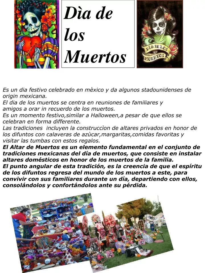 PPT - Dìa de los Muertos PowerPoint Presentation, free download - ID ...