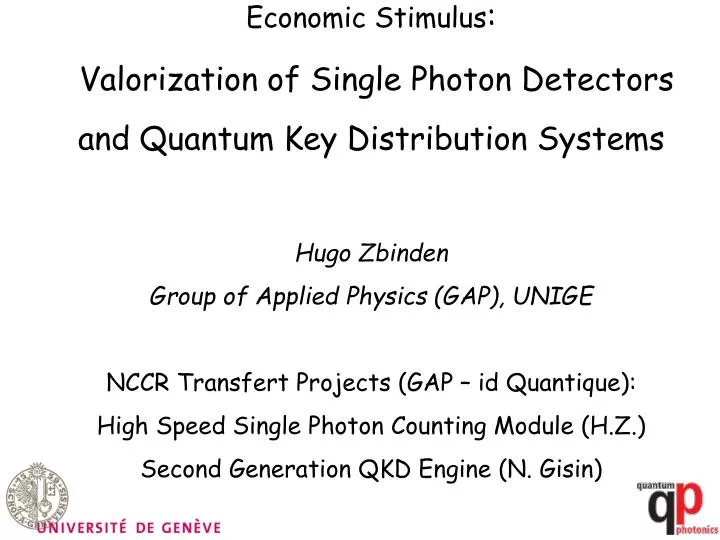 PPT - ID Quantique PowerPoint Presentation, free download - ID:1897185