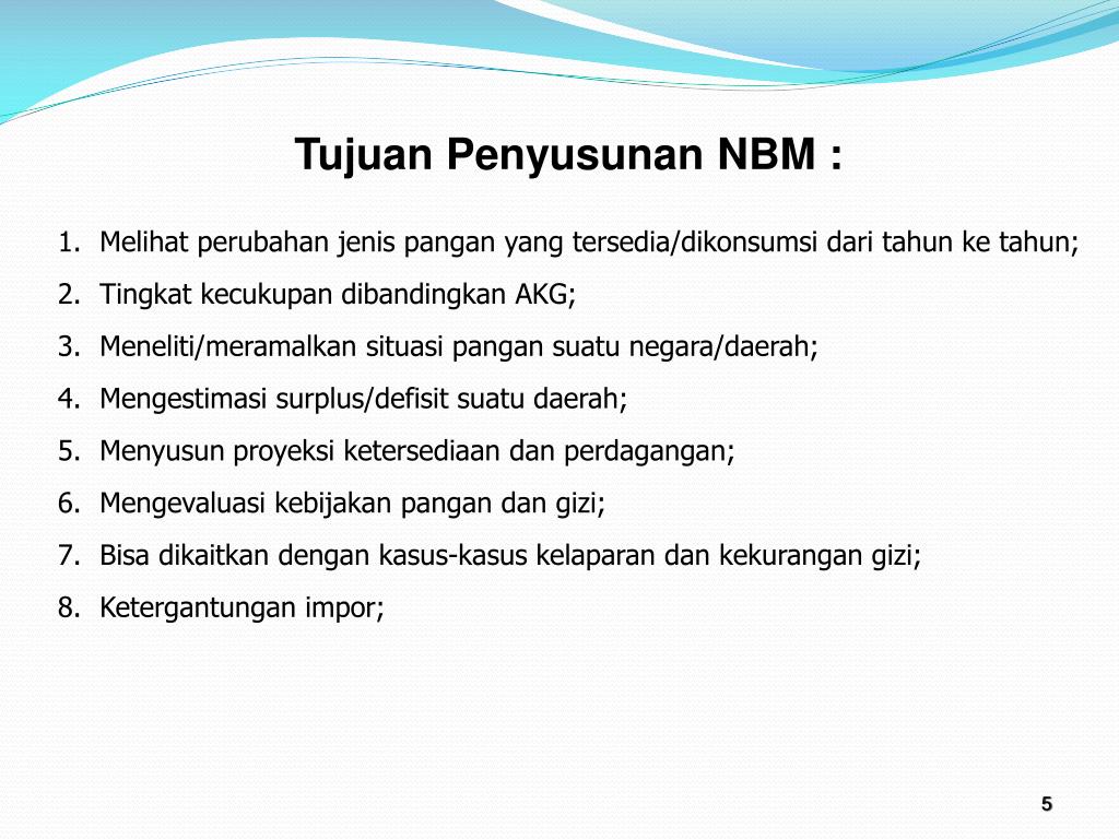 PPT - PENYUSUNAN NERACA BAHAN MAKANAN ( NBM) DAN POLA PANGAN HARAPAN ...