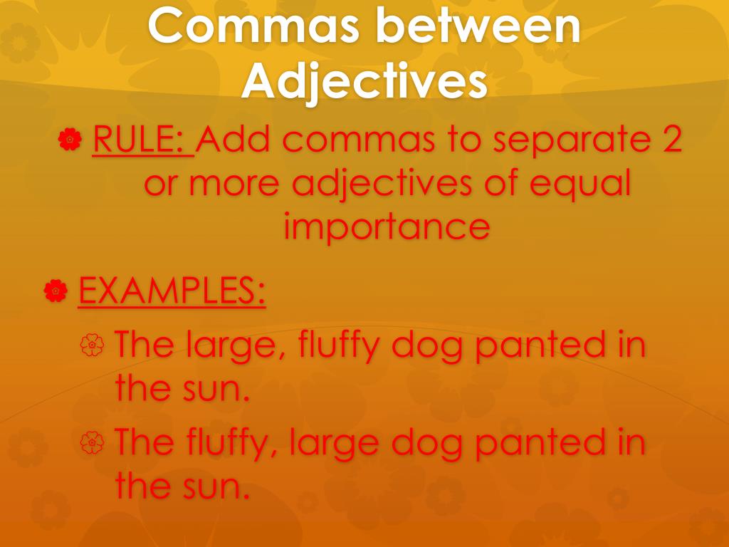 Commas Between Adjectives Worksheet Commas Between Adjectives Worksheet