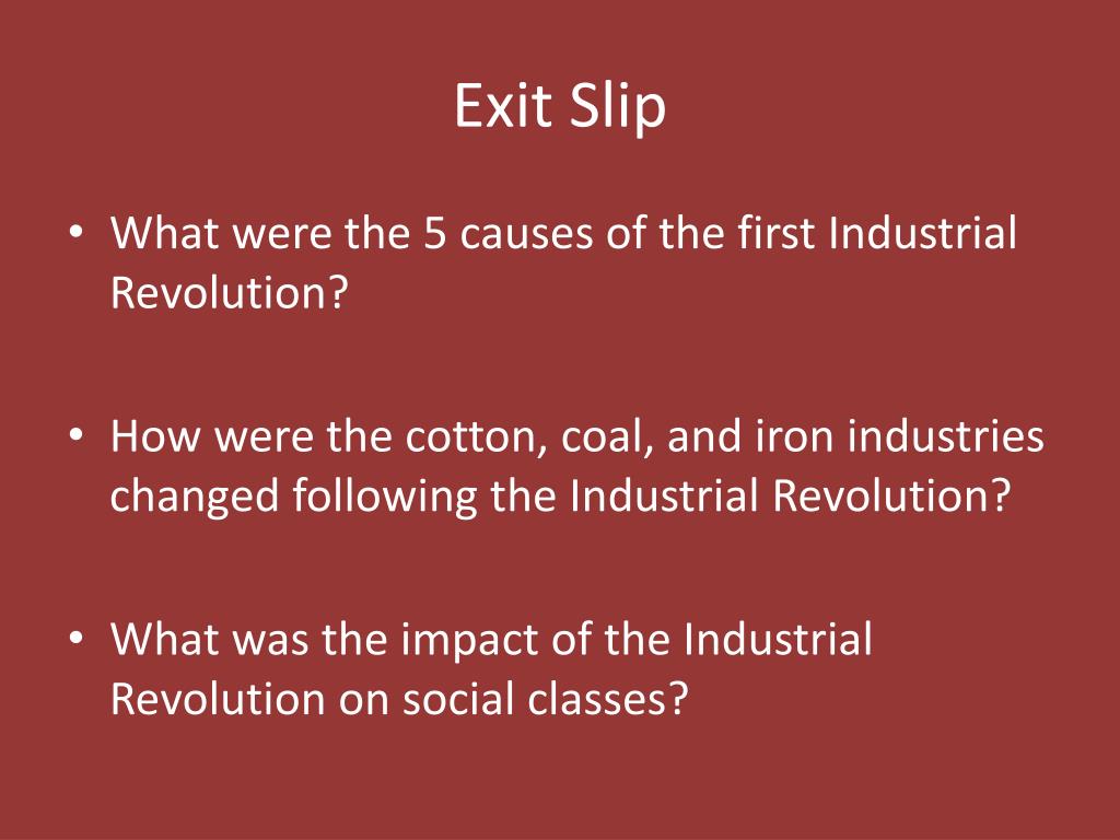 PPT - Industrial Revolution and Society (1780s – 1830s) PowerPoint ...