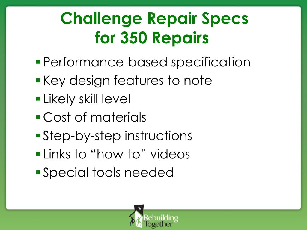PPT - Enhancing Healthy Homes: Free Repairs for Low-Income Homeowners ...