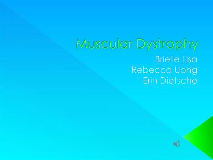 PPT - Muscular Dystrophy PowerPoint Presentation, free download - ID ...