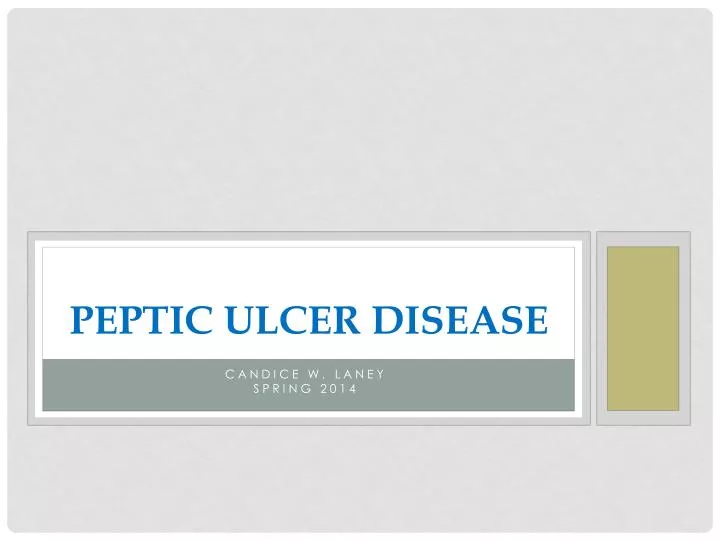 PPT - Peptic Ulcer Disease PowerPoint Presentation, free download - ID ...