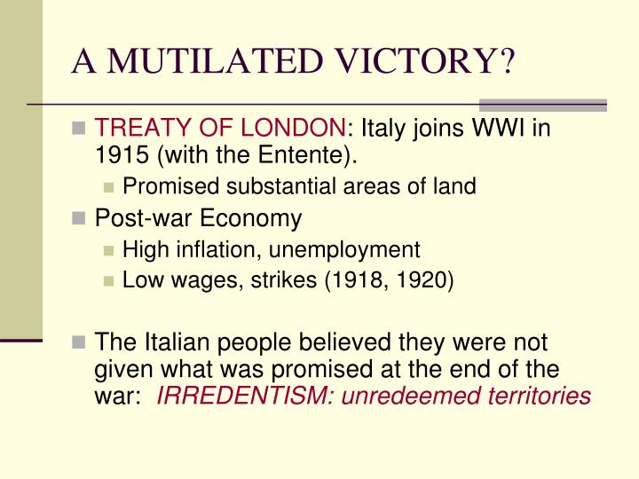 PPT - MUSSOLINI: RISE TO POWER PowerPoint Presentation - ID:1898504