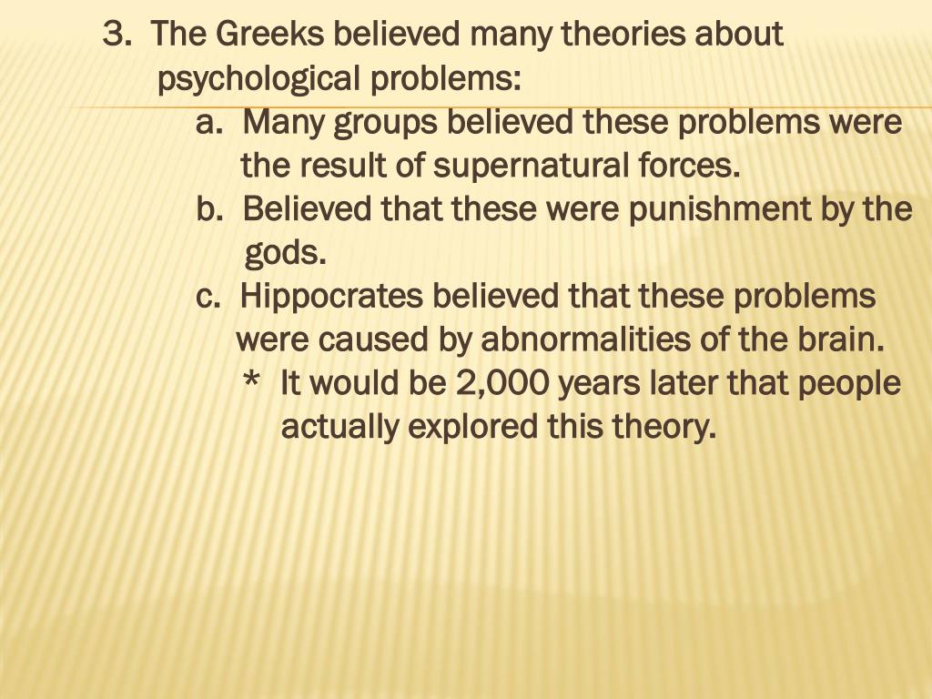 PPT - Evolution of Psychology: From Ancient Greece to Modern Science ...