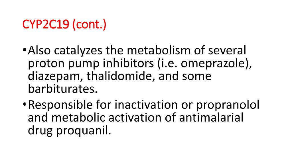 PPT - Genetic Polymorphism in Drug Metabolism – CYP450 Isoenzymes ...