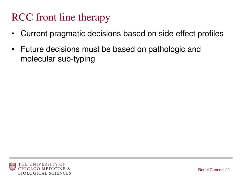PPT - Renal Cancer: Front line therapy PowerPoint Presentation, free ...