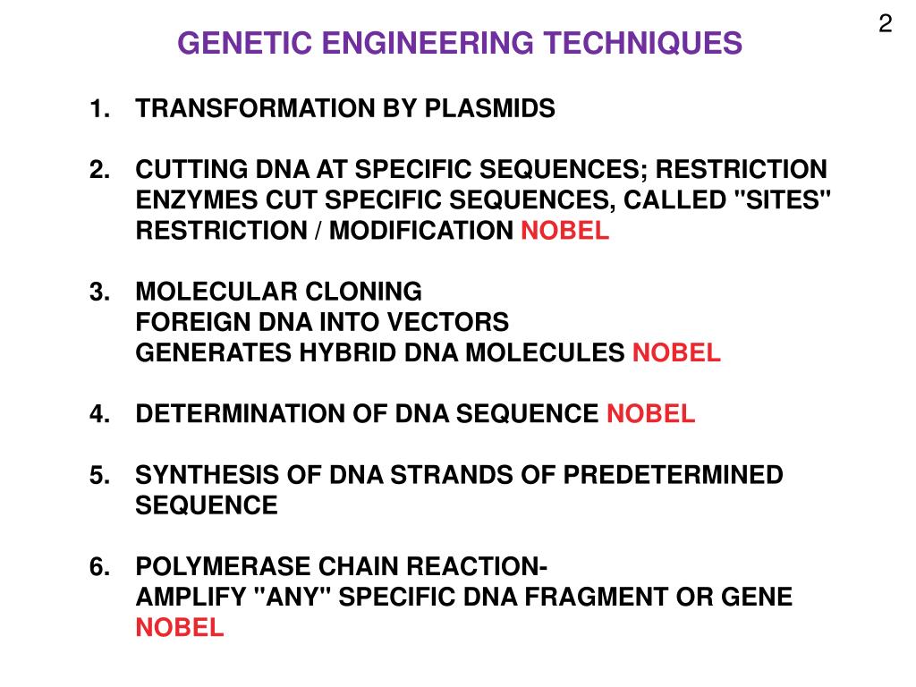 Ppt Biotechnology Recombinant Dna Technology Genetic Engineering
