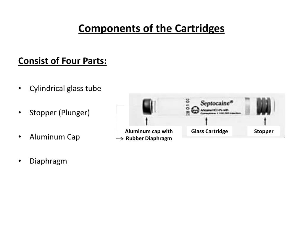 Components Of Anesthesia Cartridge at Lynn Craig blog Components Of Anesthesia Cartridge at Lynn Craig blog