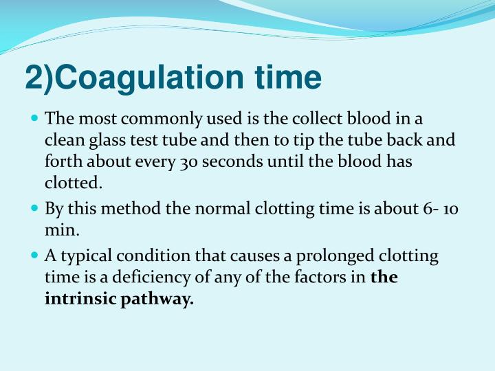 PPT - Prothrombin time and coagulation time PowerPoint Presentation ...