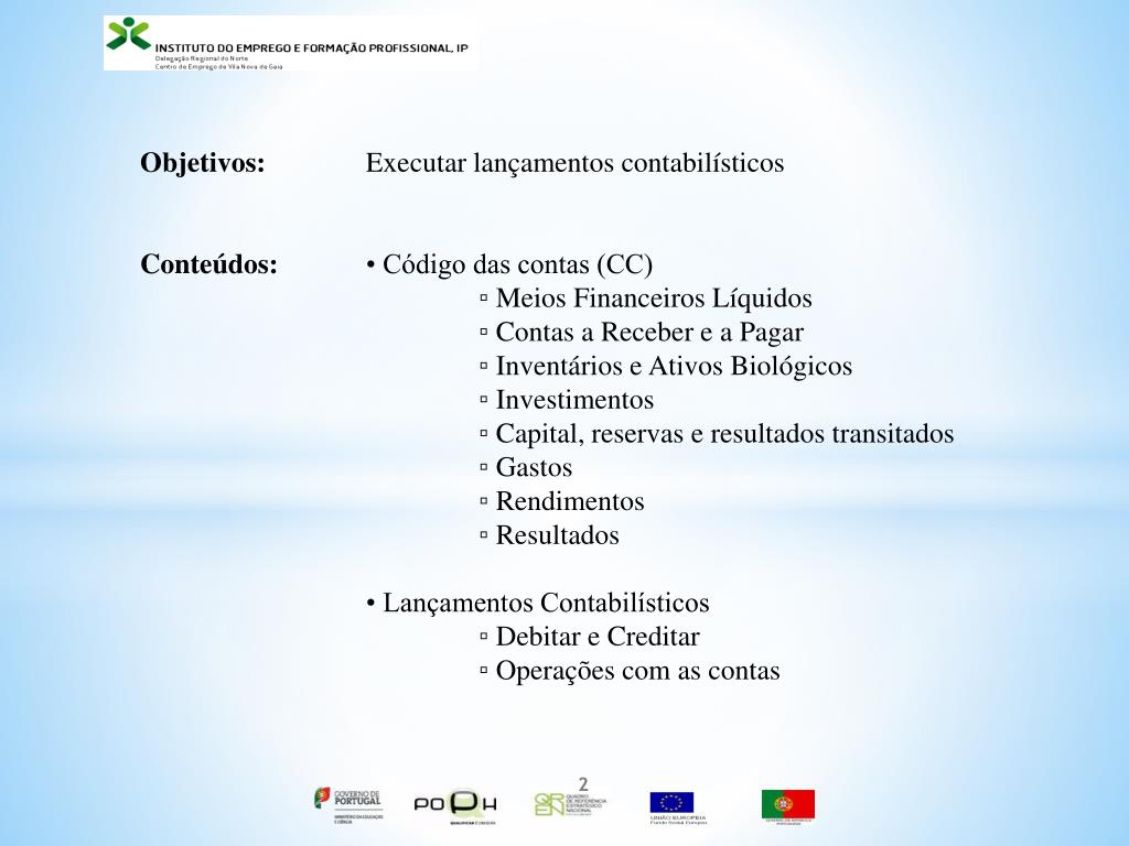 PPT - Introdução ao Código de Contas e Normas Contabilísticas ...