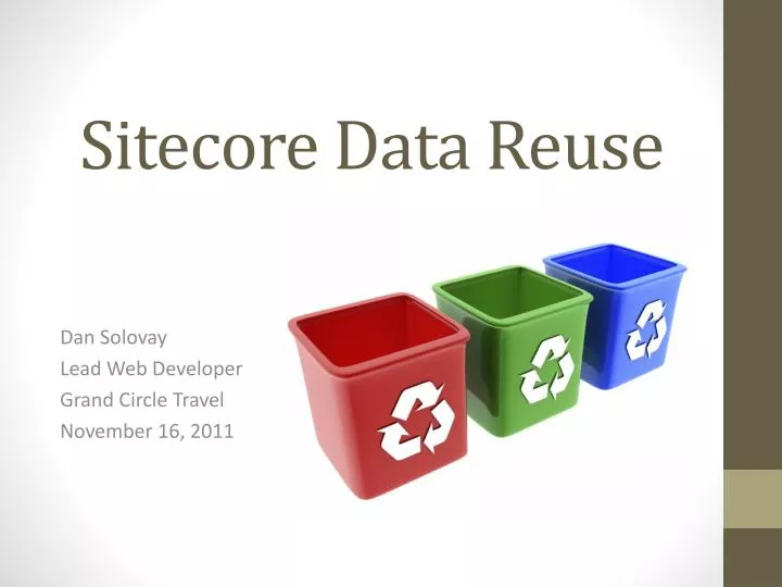 PPT - Sitecore Data Reuse PowerPoint Presentation, free download - ID ...