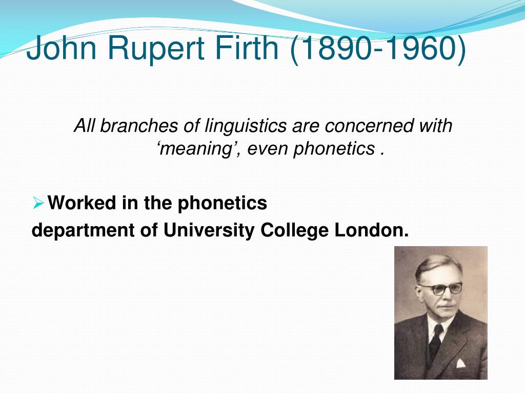 PPT - The London school of linguistics PowerPoint Presentation, free ...