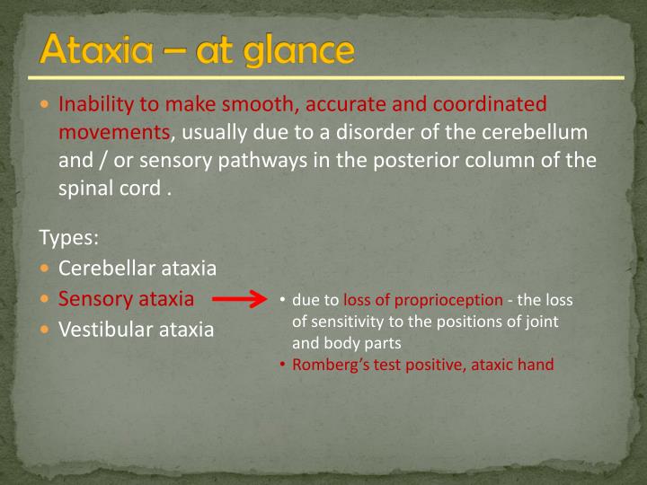 PPT - Ataxia PowerPoint Presentation - ID:1900352