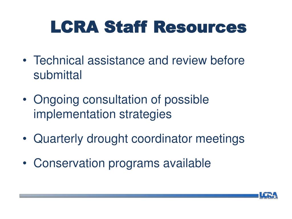 PPT - Welcome LCRA Firm Water Customer Meeting October 27, 2011 ...