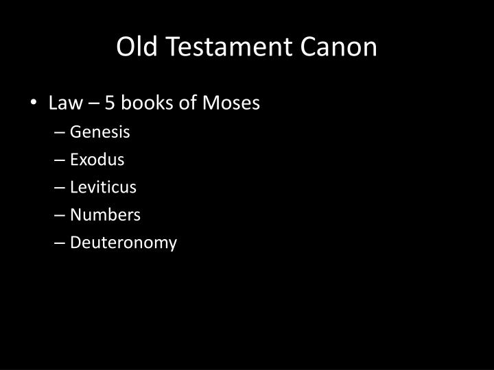 PPT - CANON of SCRIPTURE PowerPoint Presentation - ID:1901087