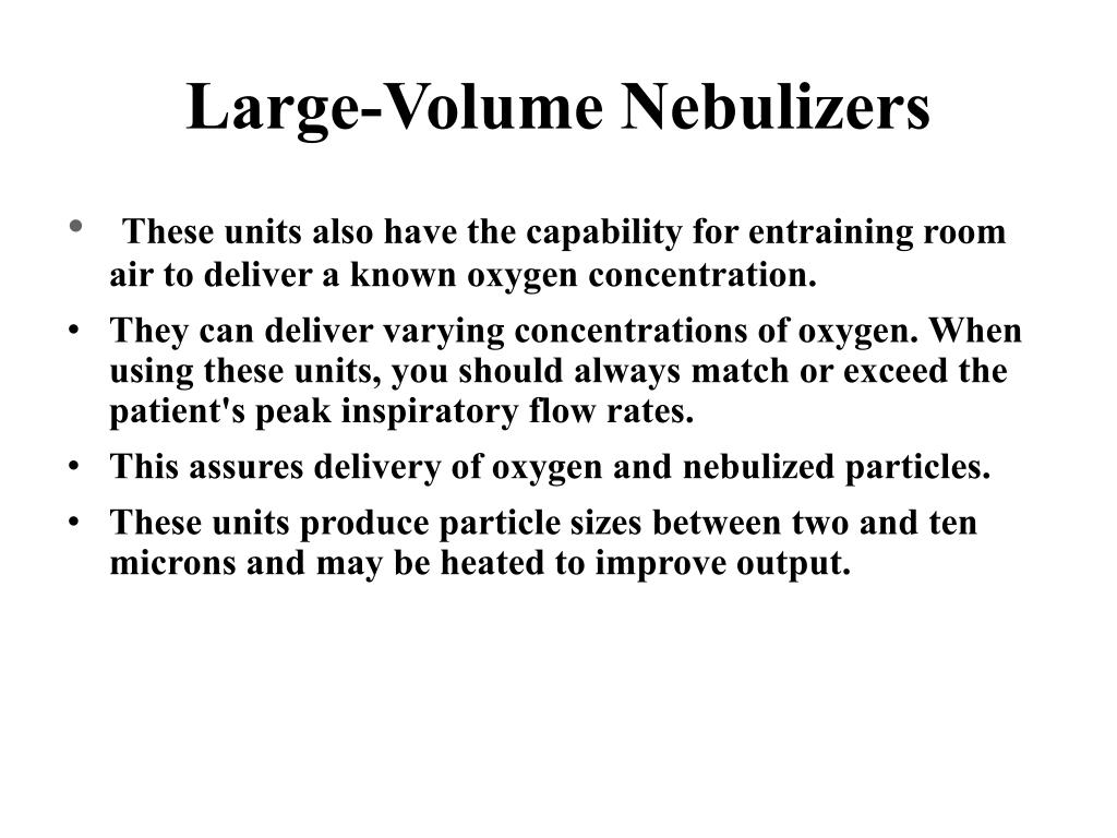 PPT - Respiratory Pharmacology Week 2 Aerosol Therapy PowerPoint ...