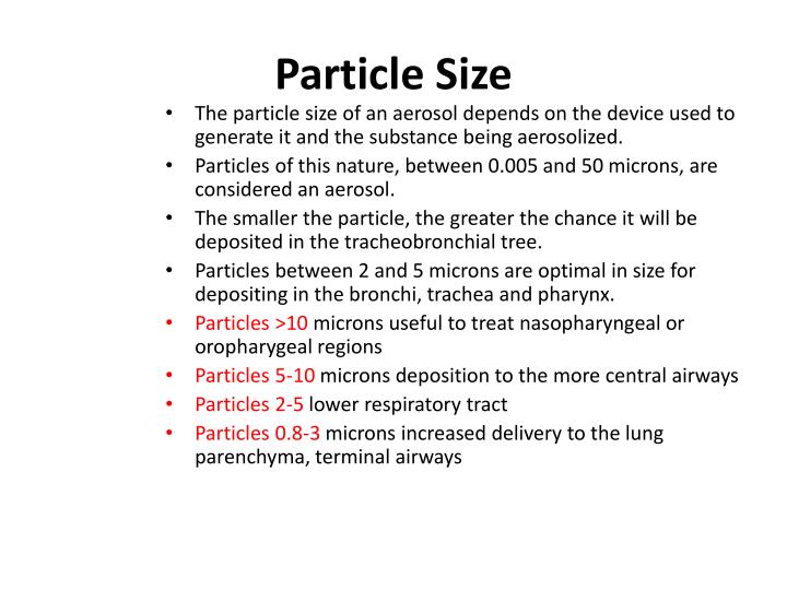 PPT - Respiratory Pharmacology Week 2 Aerosol Therapy PowerPoint ...