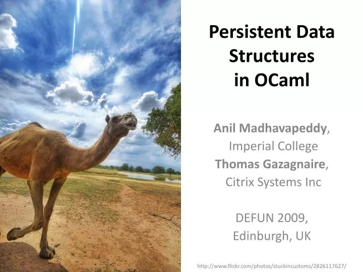 PPT - Persistent Data Structures in OCaml PowerPoint Presentation, free download - ID:1901396