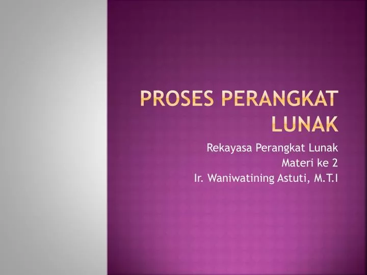 PPT - Proses Perangkat Lunak PowerPoint Presentation, free download ...