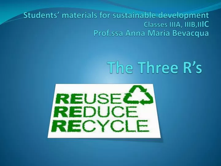 PPT - The Three R’s PowerPoint Presentation, free download - ID:1901485
