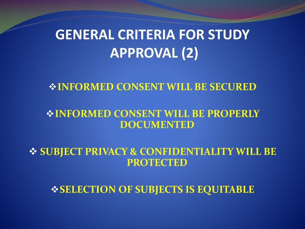 PPT - REGULATORY PROTECTIONS FOR HUMAN SUBJECTS PowerPoint Presentation ...