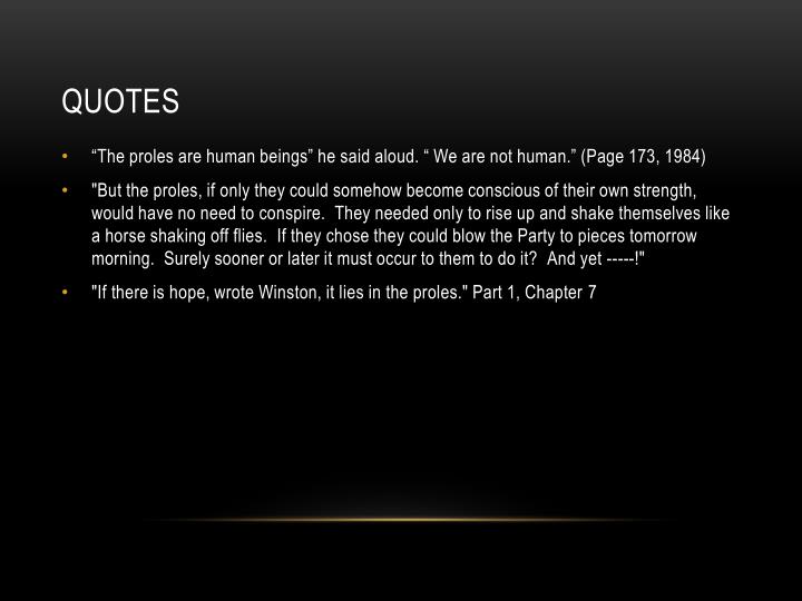 PPT - 1984 – The proles PowerPoint Presentation - ID:1901842