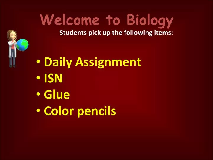 PPT - Welcome to Biology PowerPoint Presentation, free download - ID ...