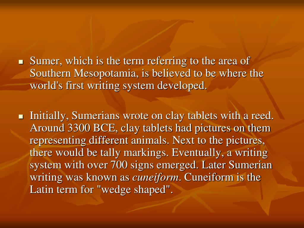PPT - Mesopotamia and Egypt are believed to be the world's first ...