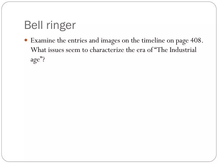 Ppt Bell Ringer Powerpoint Presentation Free Download Id 1902476
