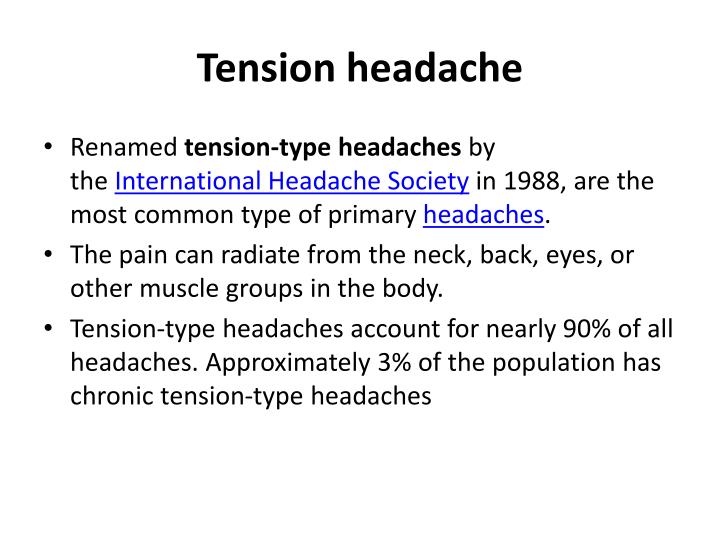PPT - Headache PowerPoint Presentation - ID:1902779
