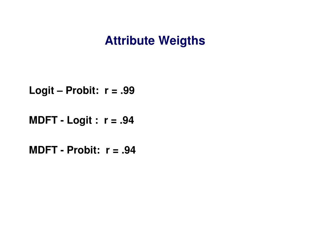 Ppt Comparing Sequential Sampling Models With Standard Random Utility Models Powerpoint