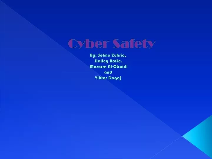 PPT - Cyber Safety PowerPoint Presentation, free download - ID:1903371