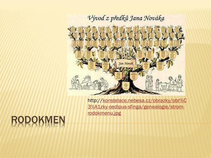 PPT - Název Rodokmen Šablona CZ.1.07/1.4.00/21.2698 Poř.číslo Autor ...