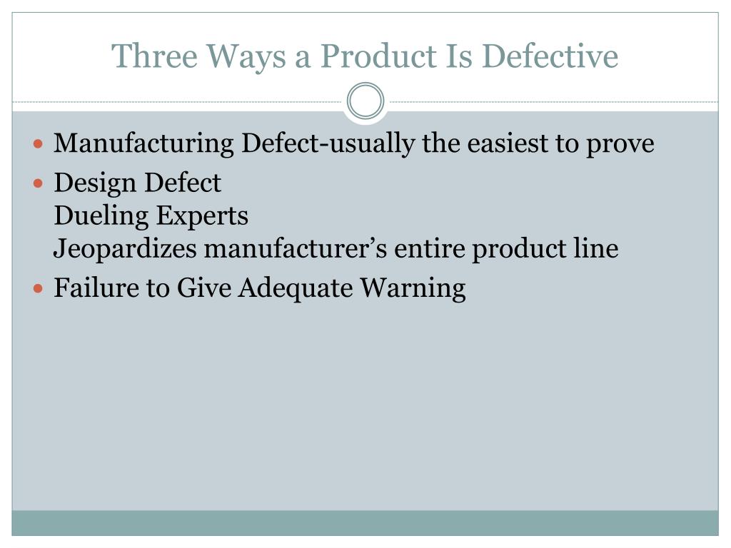 PPT - Products Liability in the United States PowerPoint Presentation ...